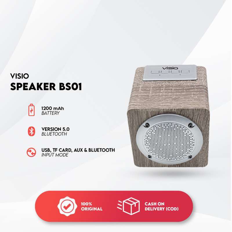 Jual Visio BS01 Metal Super Bass Speaker Bluetooth Cocok untuk Komputer ...