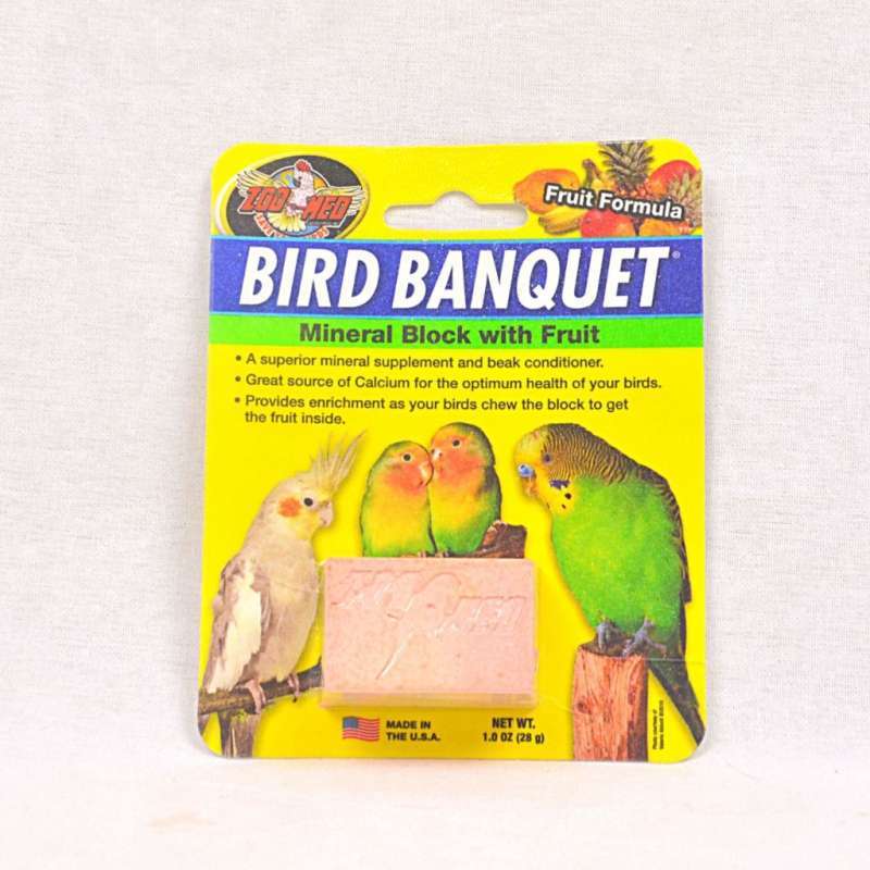 Jual ZOOMED Vitamin Burung Bird Banquet Block Fruit 28g di Seller Pet ...