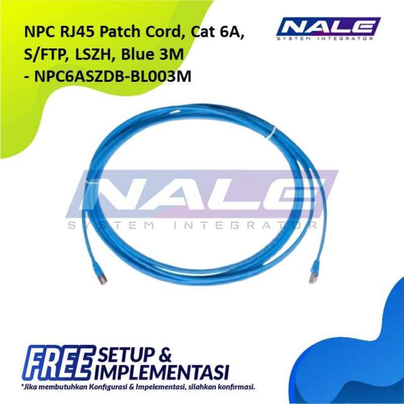 Jual Commscope Cat 6a S/ftp Patch Cord Lszh, Npc Rj45 Blue 3m Npc6aszdb-bl003m Di Seller Pt Nale ...