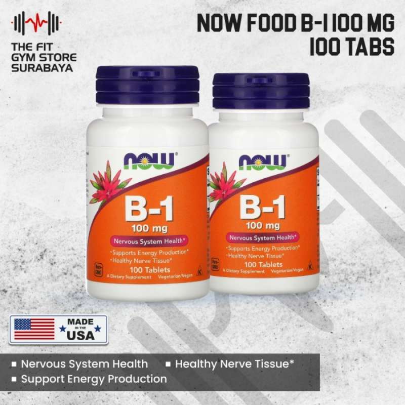 Promo Now Foods B-1 100 Mg 100 Tablets B1 100 Mg Diskon 4% di Seller ...
