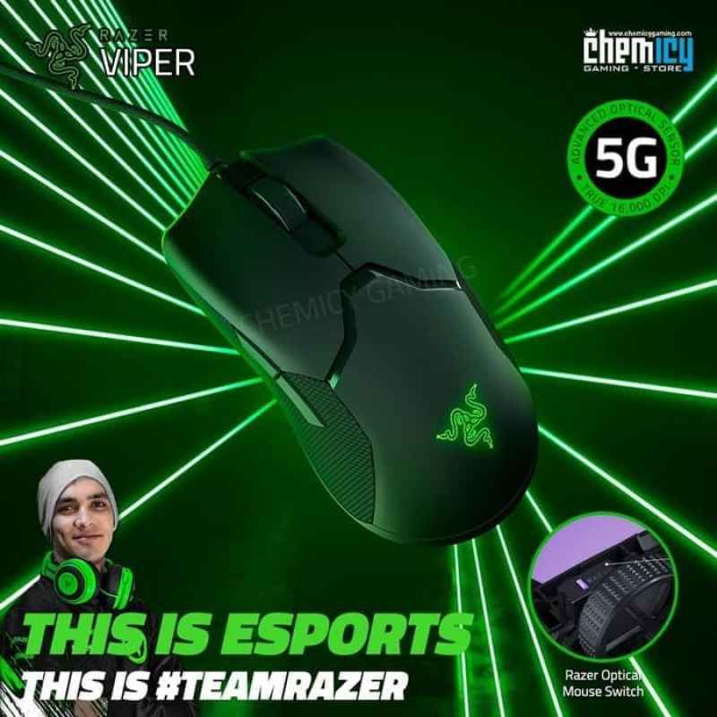 Promo Razer Viper Ultralight Ambidextrous Wired Gaming Mouse Diskon 27% ...
