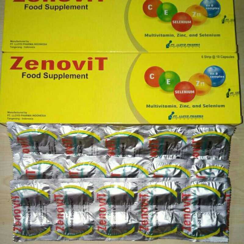 Jual Zenovit Multivitamin Dan Zinc Per Box Isi 60 Kapsul Di Seller ...