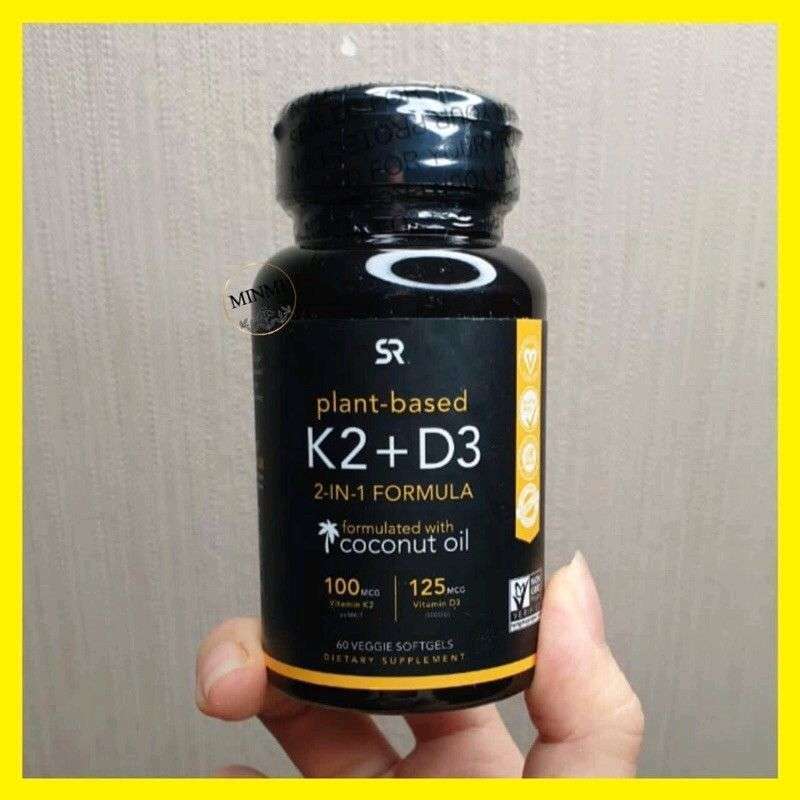 Jual Vitamin K2 + D3 5000 Iu Plant-based 2-in-1 Support Made With ...
