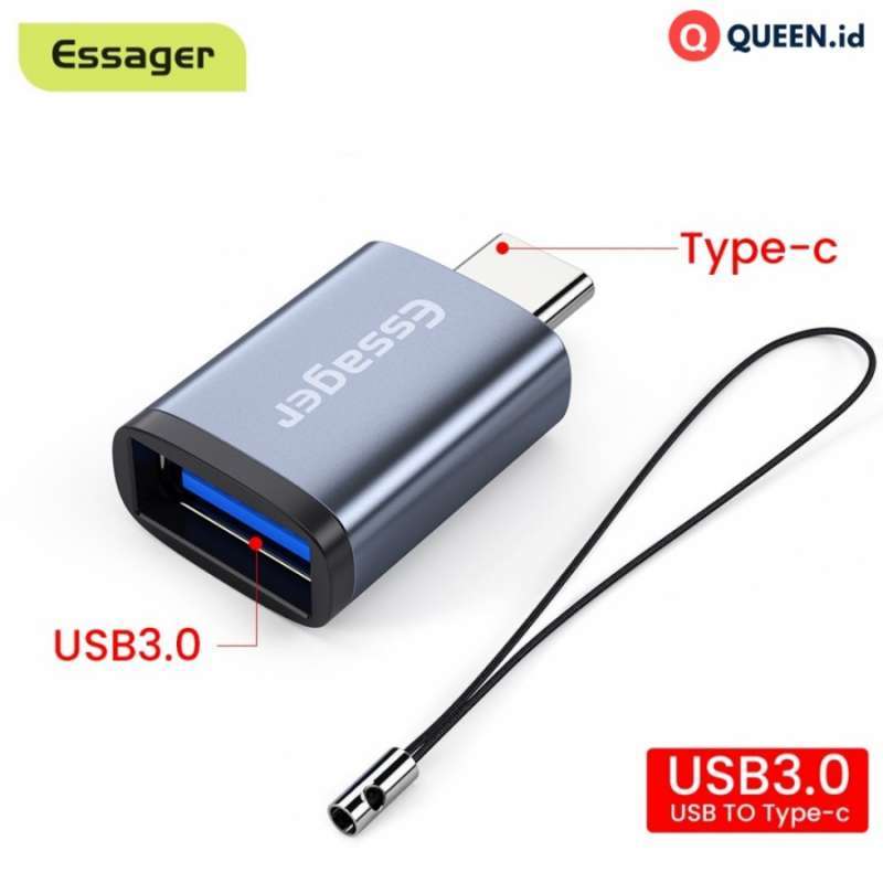 Jual Essager Converter OTG Adapter USB A 3.0 To TYPE C Data Transfer ...