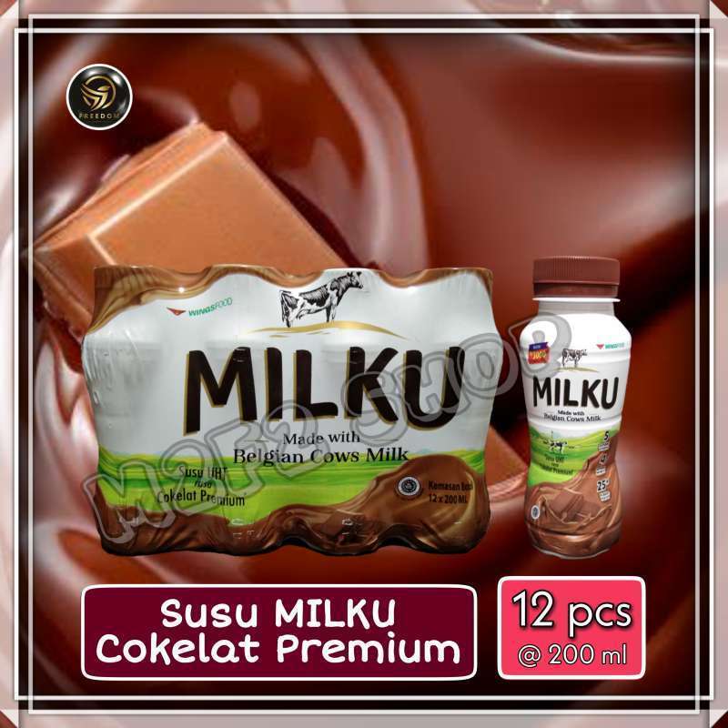 Jual Susu Milku Cokelat Premium UHT Botol Plastik Pet - 200 ml (Kemasan ...