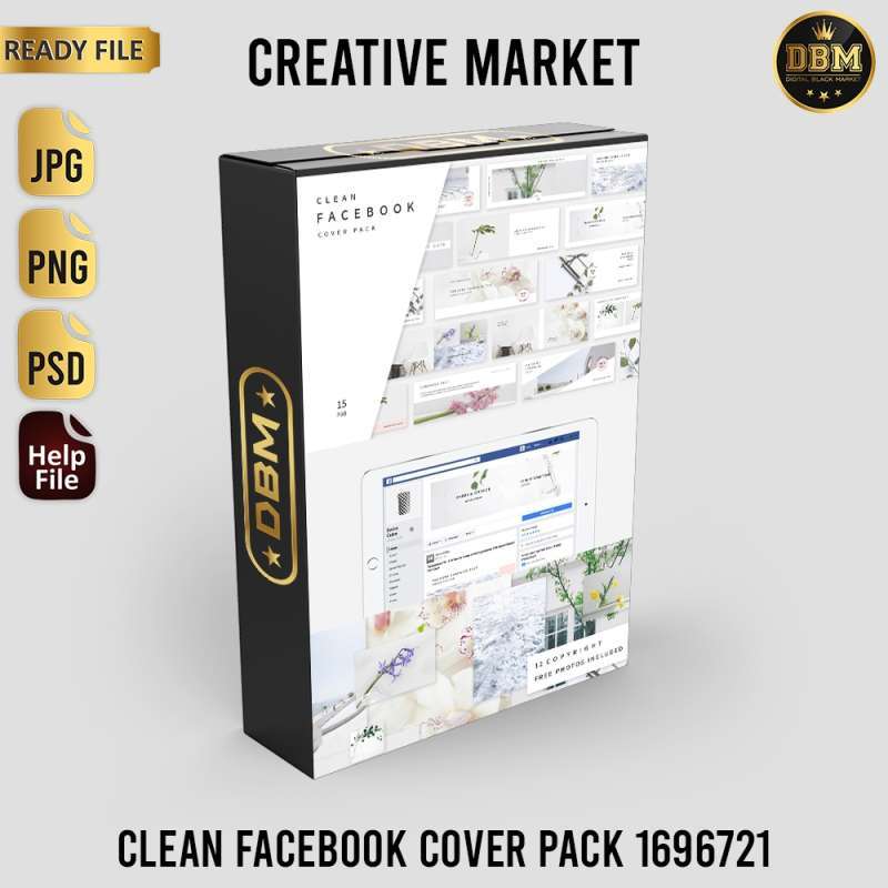 Jual Clean Facebook Cover Pack di Seller DIGITAL BLACK MARKET - Bahagia ...