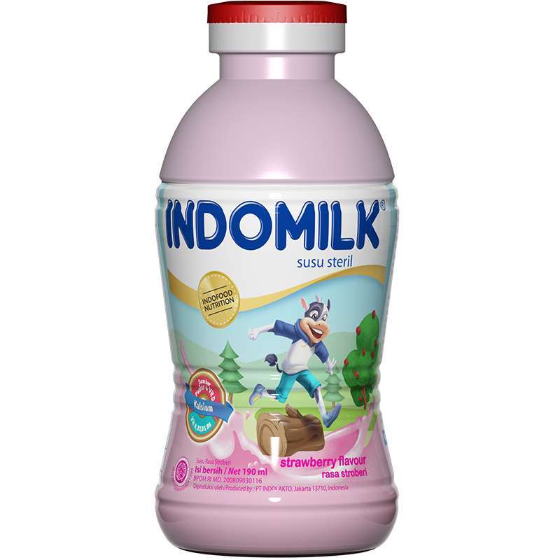 Jual INDOMILK Liquid Susu Strawberry 190 ml di Seller Alfamart Click & Collect - Kab. Tangerang ...