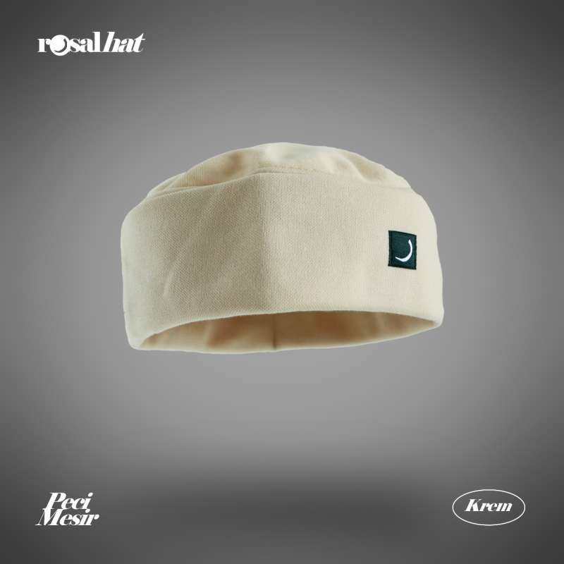 Jual Rosal Hat peci mesir kopiah sholat aksesoris ibadah - Cream Semua ...