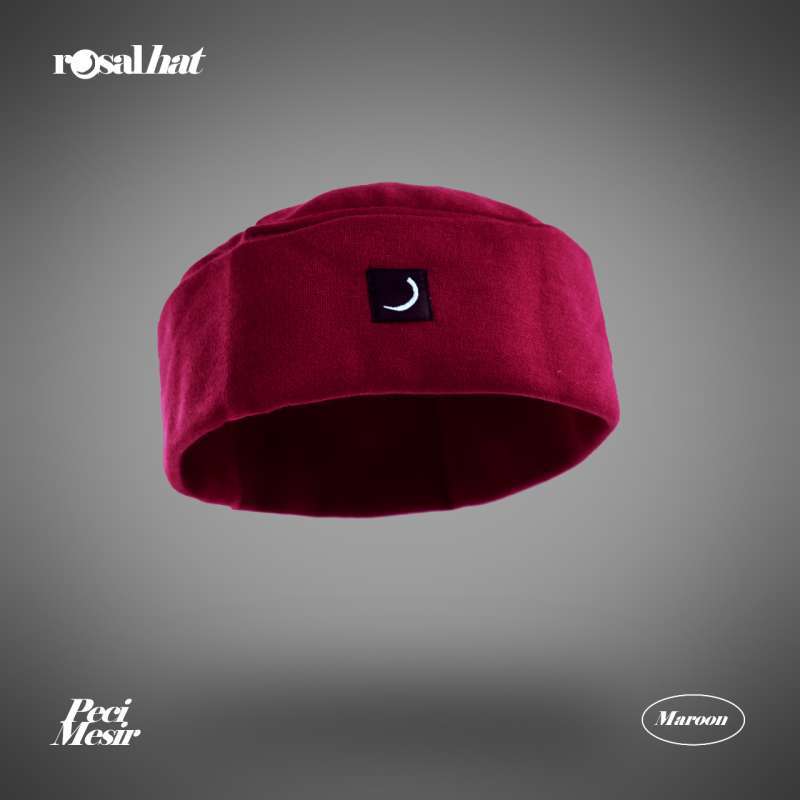 Jual Rosal Hat peci mesir kopiah sholat aksesoris ibadah - Maroon Semua ...