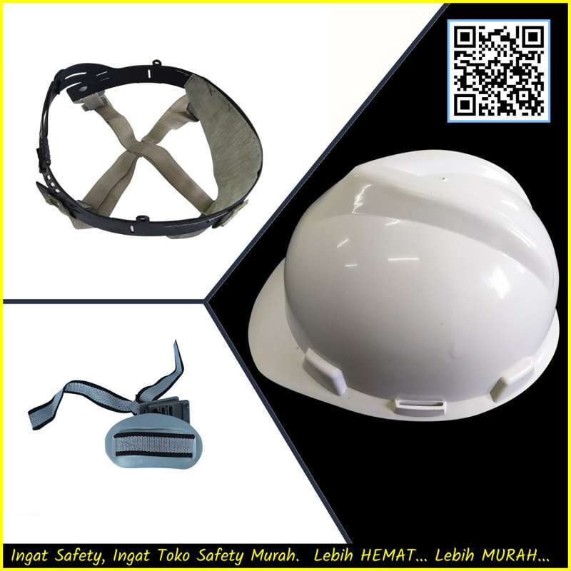 Jual Helm Safety Proyek merk A3 (Helmet + Inner biasa + Tali Dagu) Alat ...