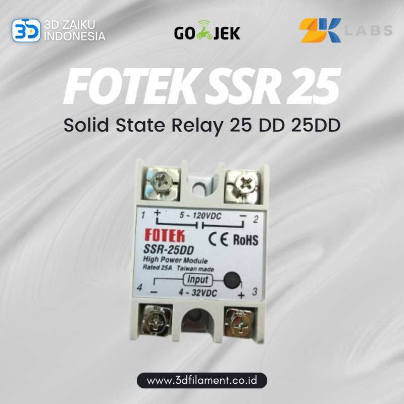 Jual Fotek SSR Solid State Relay SSR 25 DD SSR 25DD di Seller 3D Zaiku - Kedaung Kali Angke-2 ...