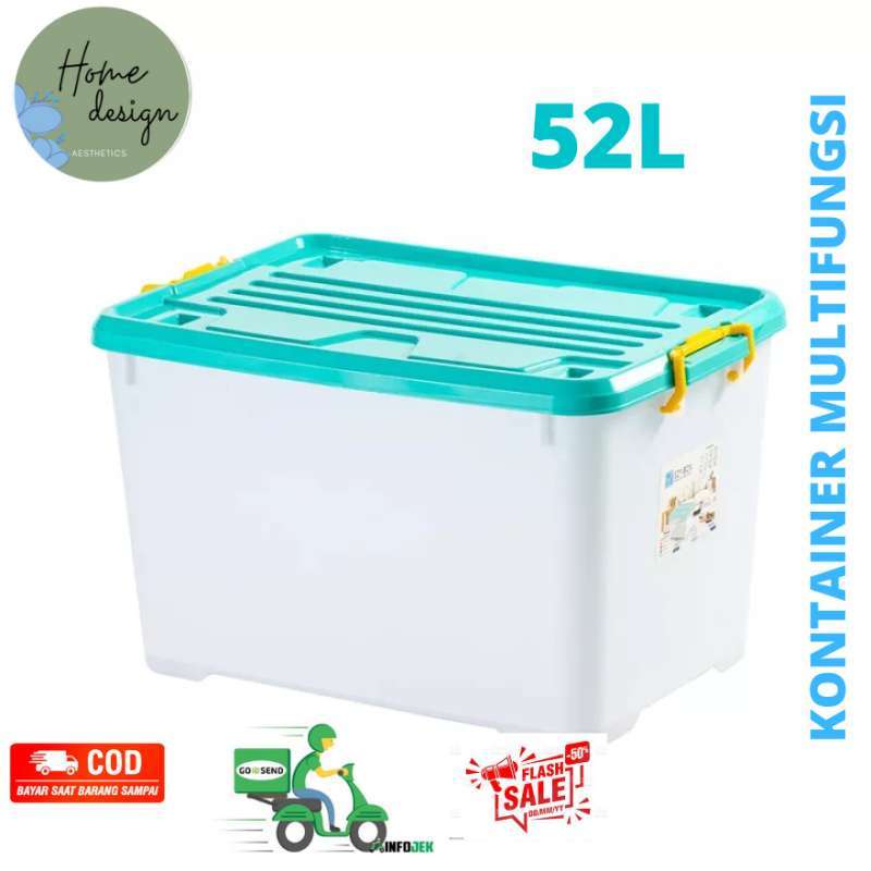 Jual Ezy Box 52 L Storage Box [Kotak Penyimpanan MuLtifungsi] kontainer ...