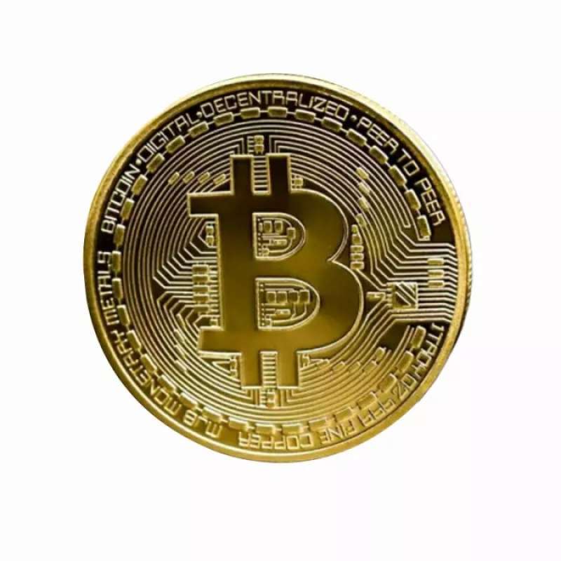 Jual Bitcoin Fisik Miniatur Kripto Gold Plated Koin Btc Crypto Bit Coin ...