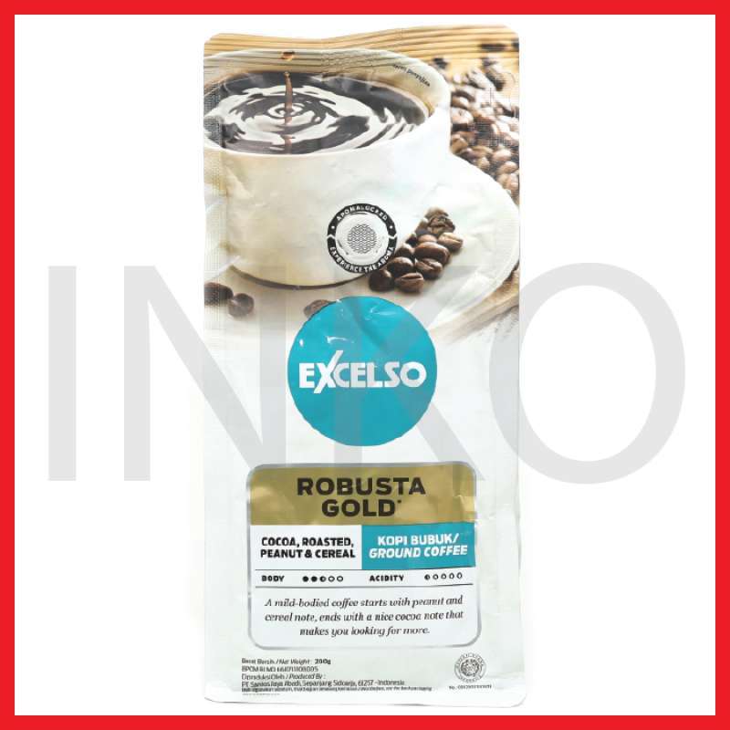 Jual Excelso Robusta Gold Kopi Bubuk Ground Coffee 200gr Di Seller Inko ...