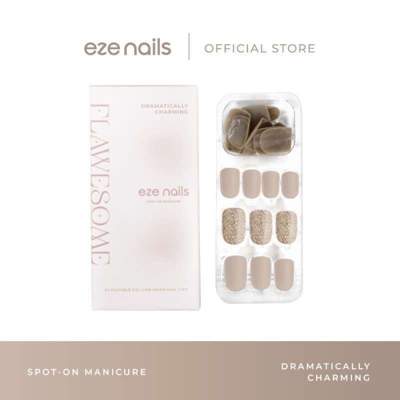 Promo Eze Nails Dramatically Charming Spot On Manicure Kuku Palsu ...