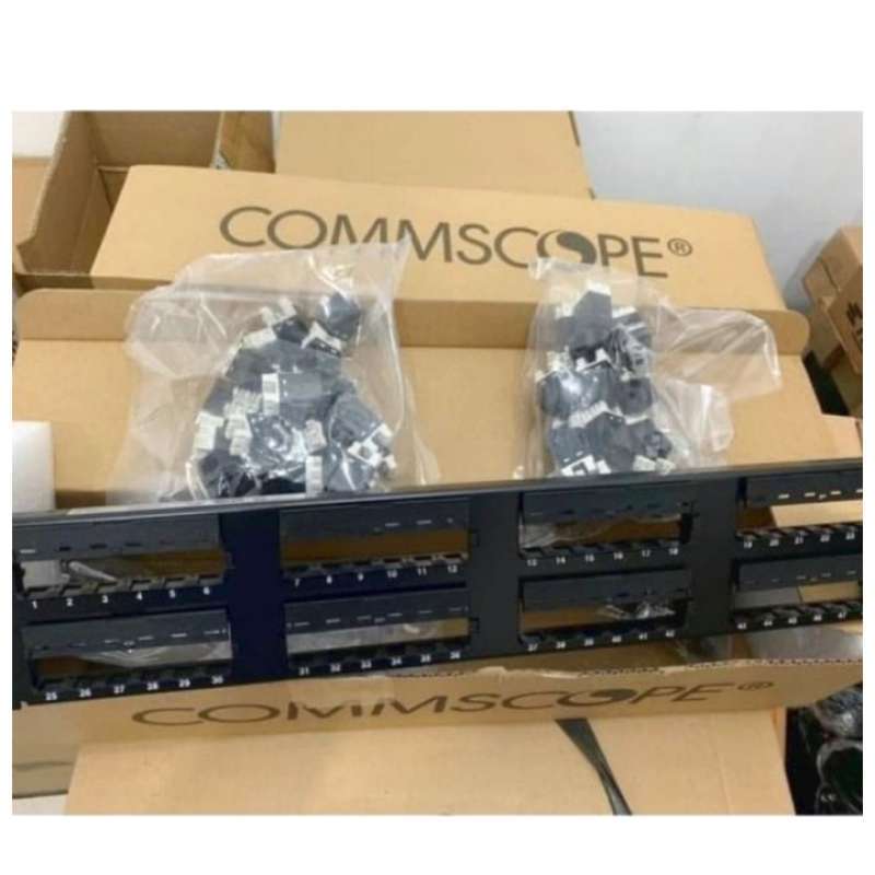 Jual Jual Patch Panel Cat6 48 Port +Modullar Cat6 Commscope/Amp Cat6 di ...