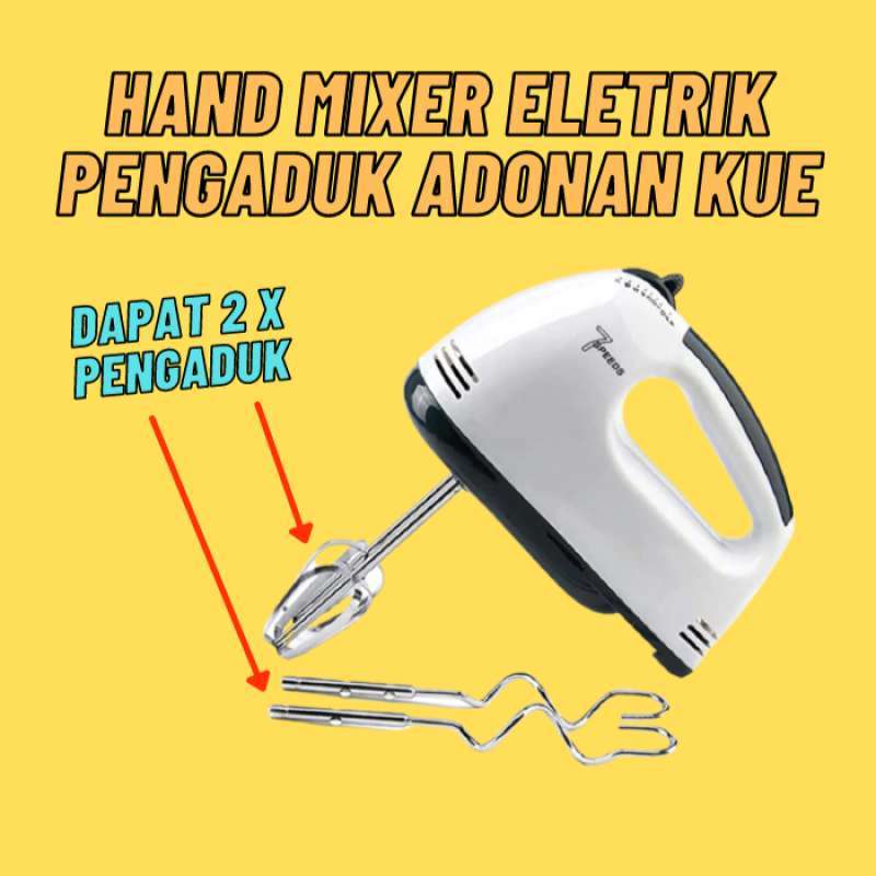 Promo Hand Mixer Mini Pengaduk Adonan Kue Roti Mikser Tangan Elektrik