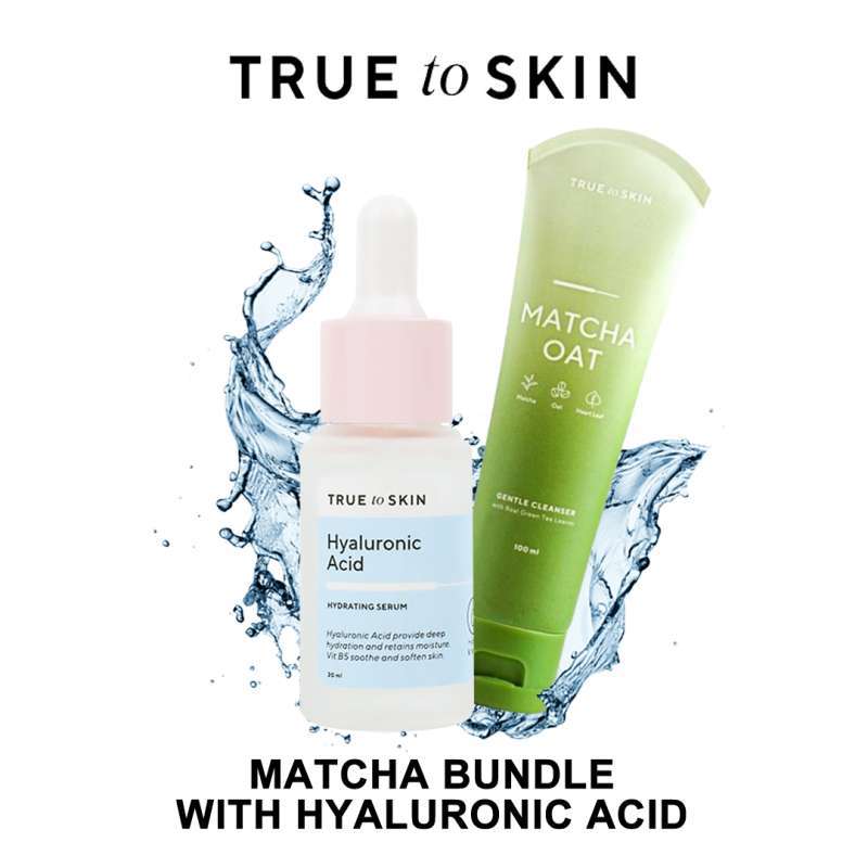 Jual TRUE TO SKIN MATCHA GEL CLEANSER BUNDLE WITH SERUM WAJAH ...