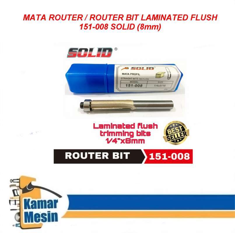 Jual SOLID Router Bit Mata Profil Mata Router Laminated Flush 8mm 151 ...