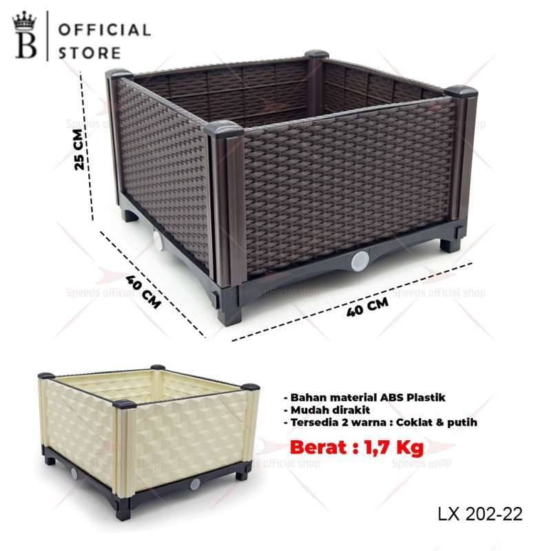 Jual Pot Tanaman Planter Box Plastik Pot Bunga Rak Tanaman Kotak ...