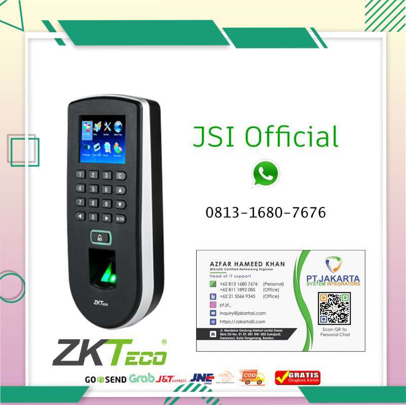 Jual ZKTeco F19 - RFID - Access control dan Absensi di Seller JSI ...