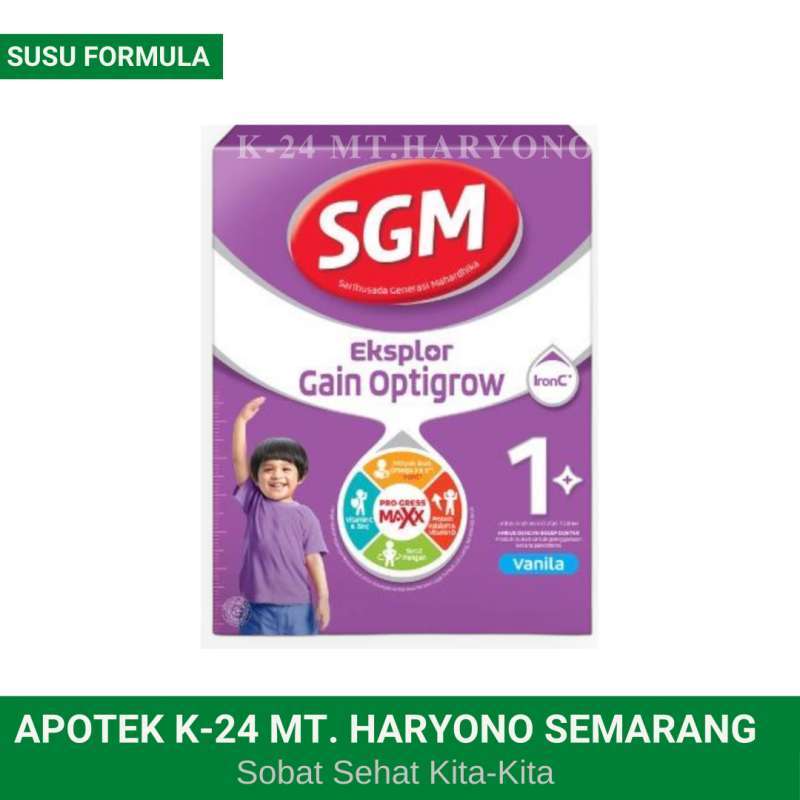 Jual Sgm Eksplor Gain Optigrow 1 Plus Vanilla 400 Gram Di Seller K24 Mt ...