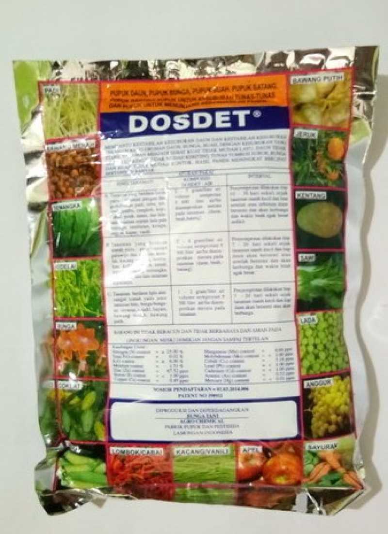 Jual Pupuk daun dan buah Dosdet 250gr subur tanaman di Seller Bibit ...