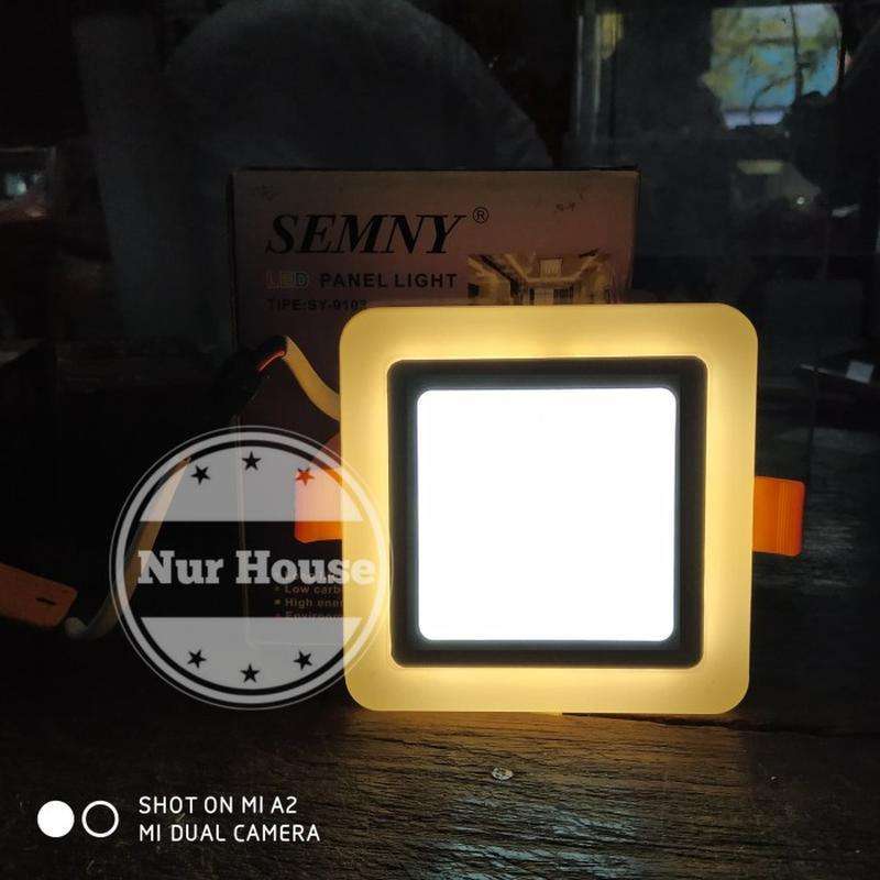 Jual Lampu Downlight Led 2 Warna 9 Watt Kotak Ib Plafon Putih Kuning di ...