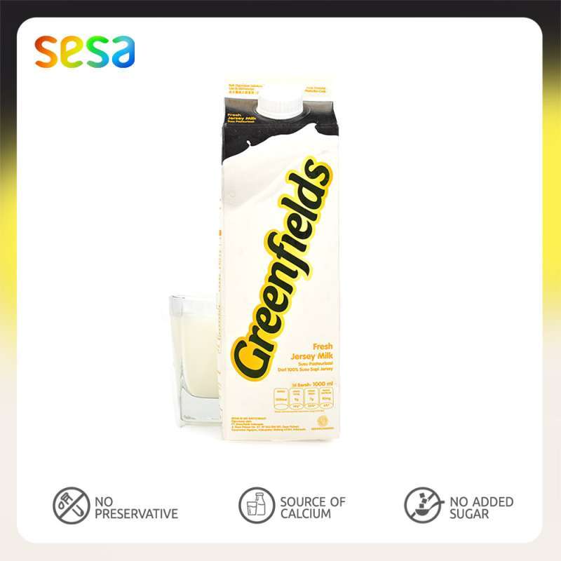 Jual Greenfields Jersey Plain Fresh Milk 1 Liter Di Seller Sesa ...