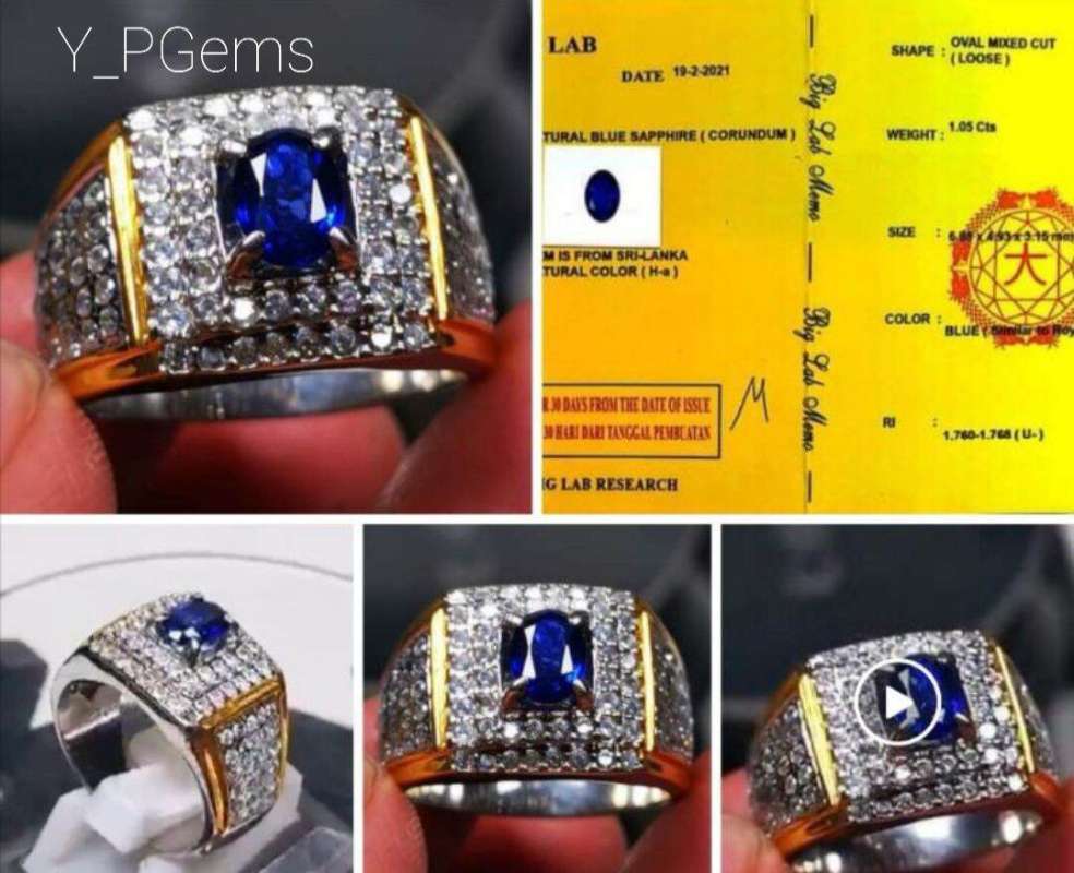 Batu Blue Safir Srilangka
