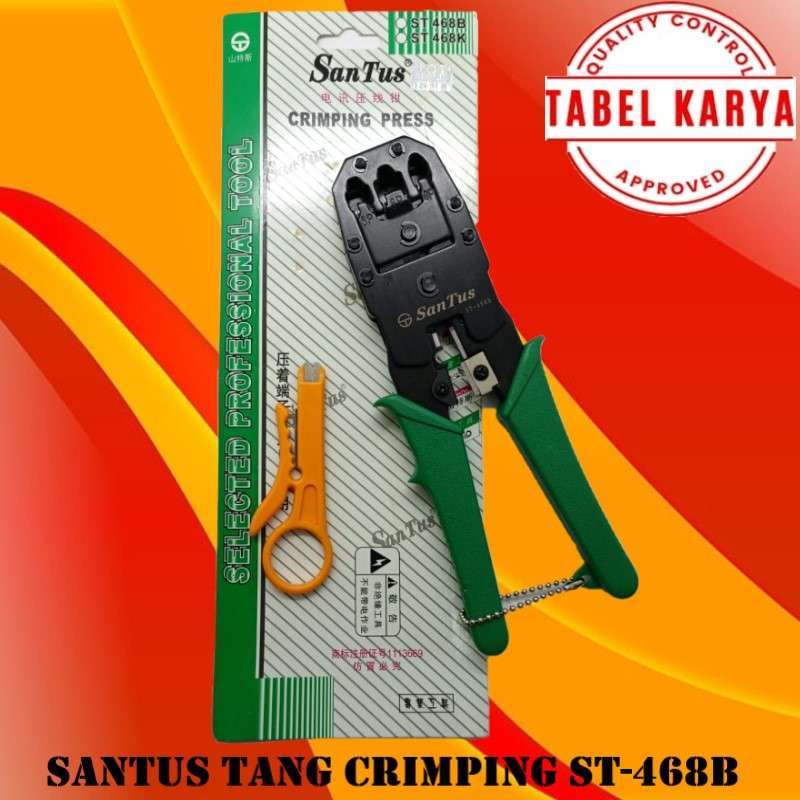 Promo TANG CRIMPING PRESS SKUN RJ 11,RJ 12,RJ 45 SANTUS ST-468B Diskon ...