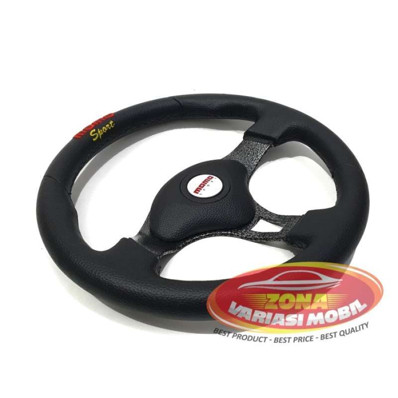 Jual Steer Setir Stir Racing Mobil NEW EVO AVION 14 INCH HITAM MOMO ...