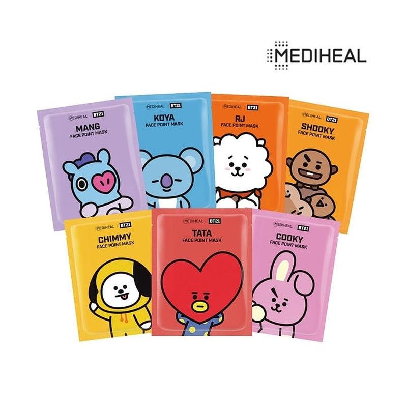 Jual Mediheal Bt21 Koya Face Point Mask [original Korea/ 20 Ml] Di ...