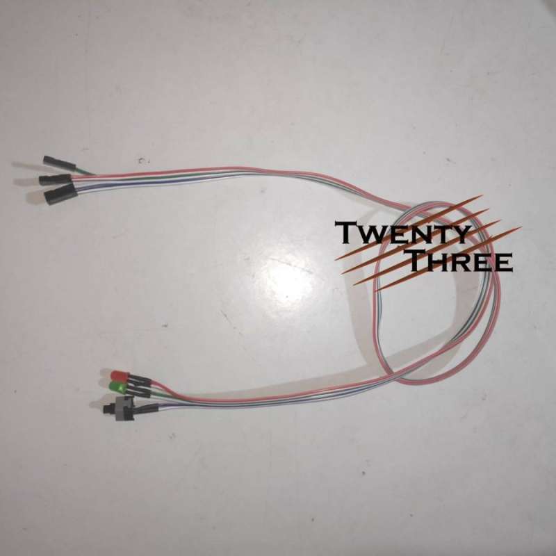 Jual Kabel Tombol Power Reset Switch Front Panel LED Komputer Casing ...