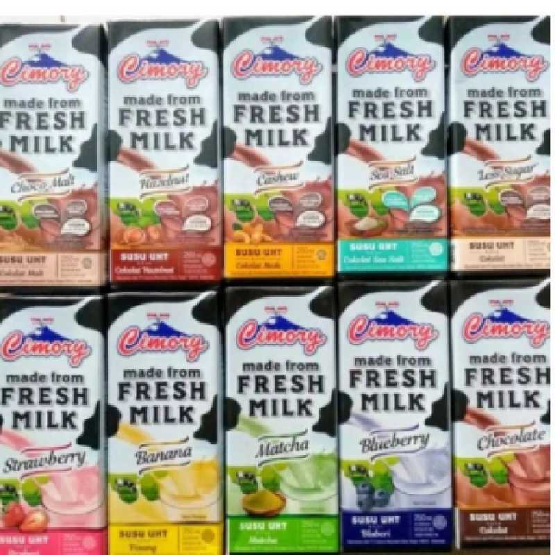 Jual Cimory Uht Fresh Milk All Variant 250 Ml 1 Dus Isi 24 Pcs Di ...