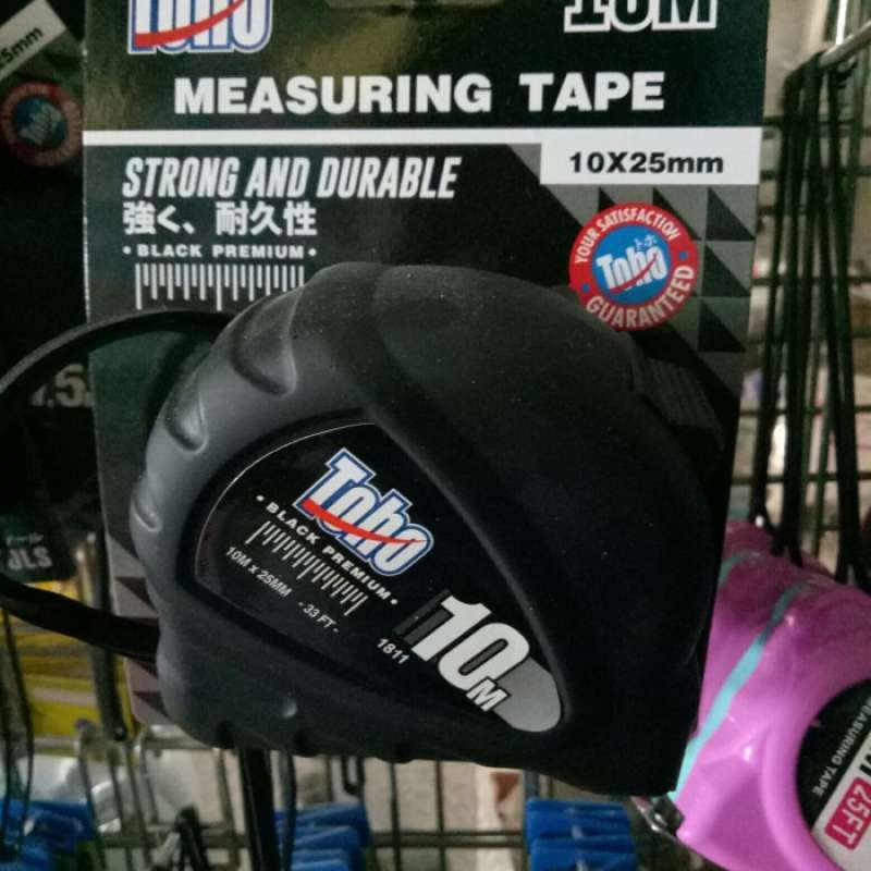 Promo Meteran Karet Toho 10 meter hitam/ meteran 10 meter Diskon 22% di ...