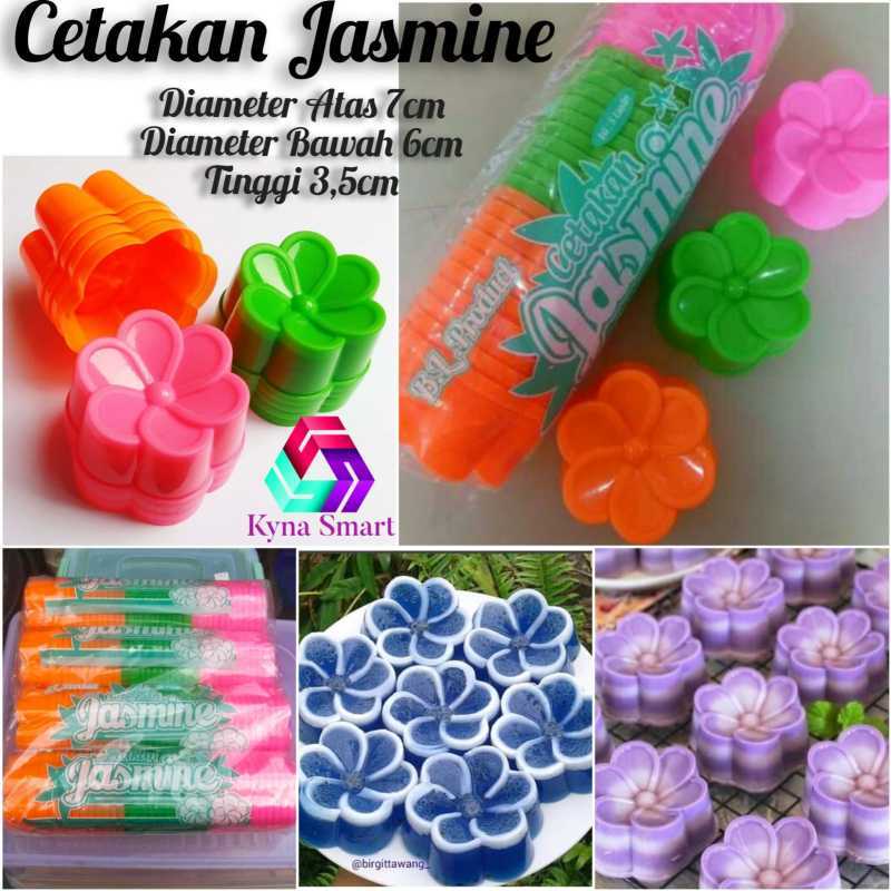 Jual 12 LUSIN Cetakan Bunga Jasmine Kue Talam Pudding Bolu Coklat Agar ...