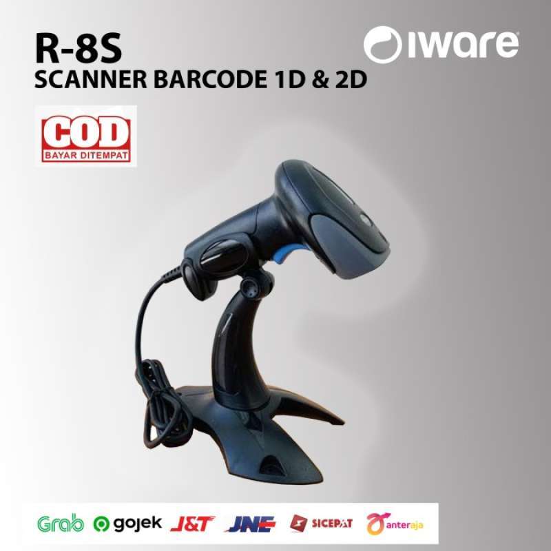 Jual RECOMMEND SCANNER BARCODE 2D R8S BARCODE SCANNER 1D 2D AUTO SCAN ...
