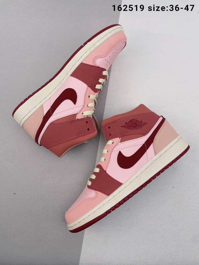 Jual 95 NIKE AIR Jordan 1 Mid se medium top red bean milk tea aj1 st ...