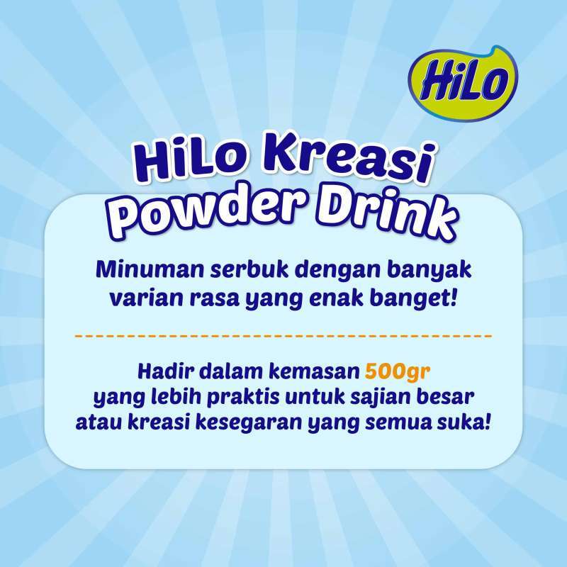 Promo Hilo Klepon Latte Refill 500g - Powder Drink Tinggi Kalsium ...