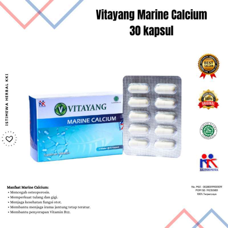 Jual Vitayang marine calcium mencegah osteoporosis, memperkuat tulang ...
