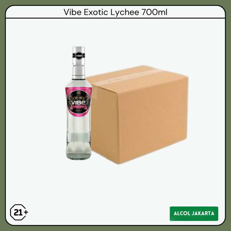 Jual Vibe Exotic Lychee Leci 700ml x 12 Botol Khusus OJOL di Seller ...