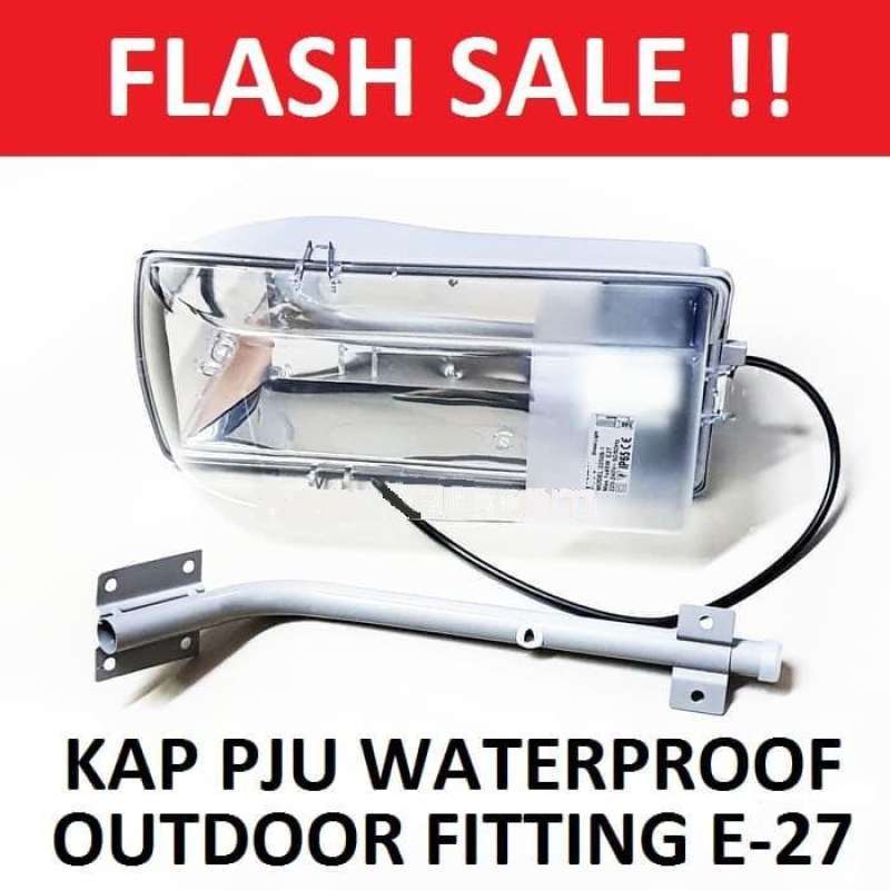 Jual Kap Pju Waterproof Outdoor Fitting E27 + Tiang Lampu Jalan Di ...