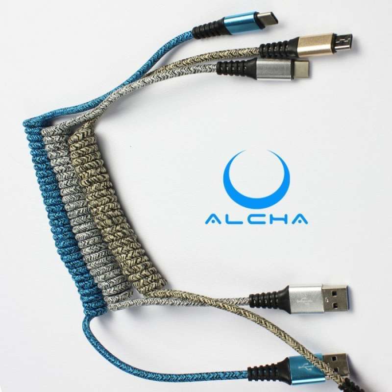 Jual SPECIAL ALCHA RETRO CABLE USB TYPE C COILED MECHANICAL KEYBOARD ...