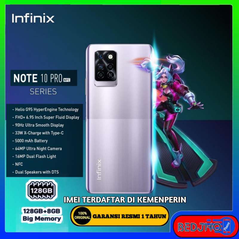 Promo Infinix Note 10 Pro NFC [ 8 GB / 128 GB ] Garansi Resmi Diskon 8% ...