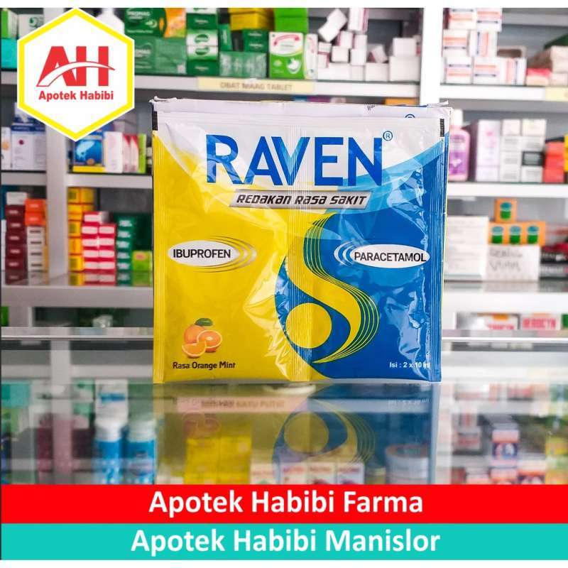 Promo RAVEN SACH SACHET RAPEN RAFEN SIRUP 10ML PERSACHET RASA ORANGE ...