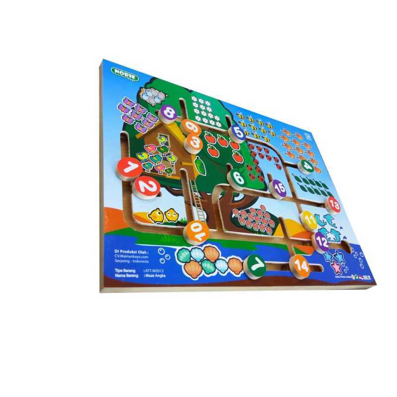 Jual Mainan Edukatif Anak Maze Angka Kayu Di Seller Nanos Com - Lubang ...