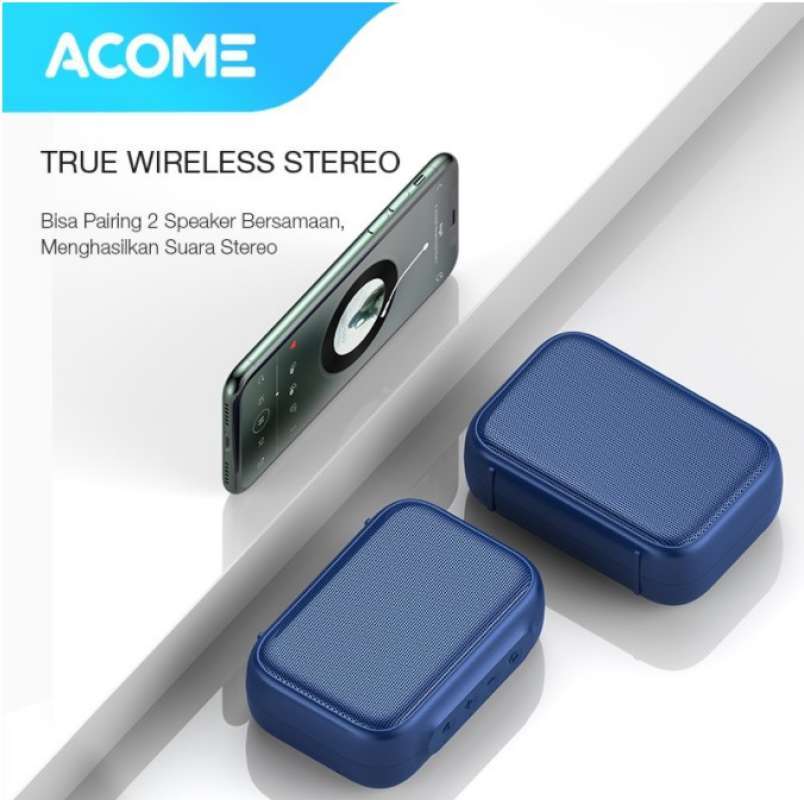 Jual Acome Speaker Bluetooth Portable Ultra Bass Tws Garansi Resmi Tahun A Sense Di