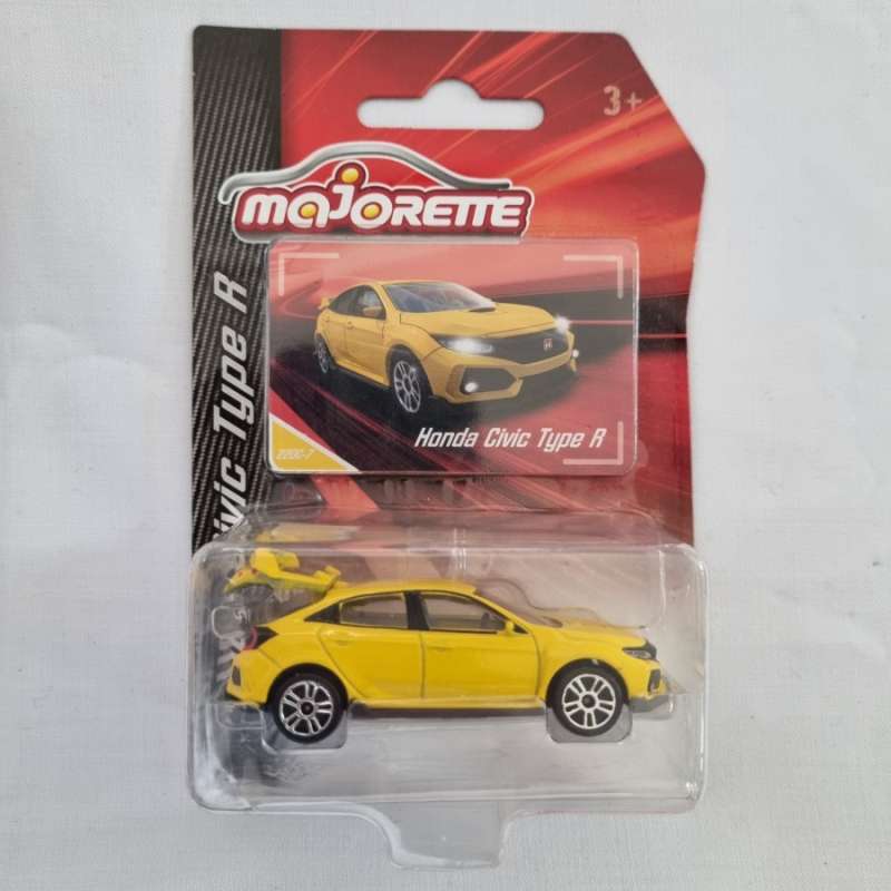 Jual Honda Civic Type R metal diecast mobil merk Majorette warna Kuning ...