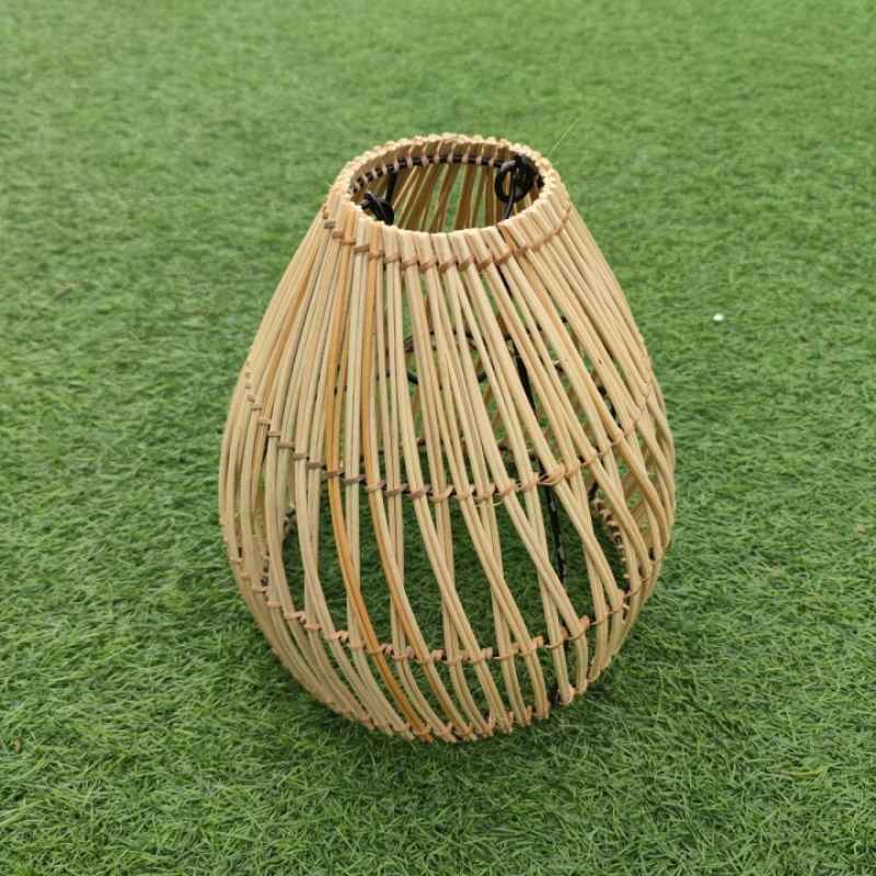 Jual Lampion Sarang Lampu Ekslusif Bawang Natural Rotan - 21x21x26cm di ...